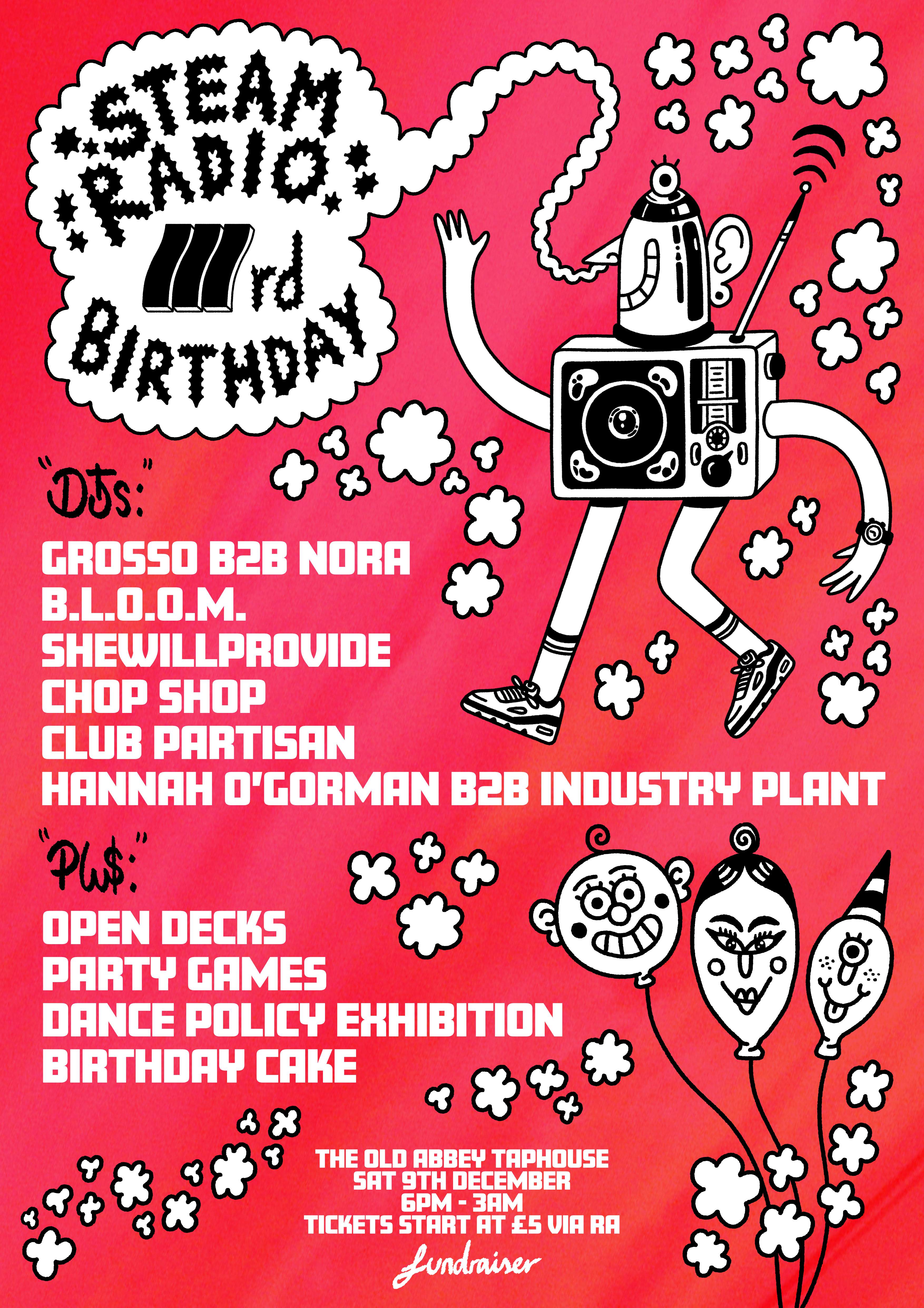 Steam Radio Third Birthday Party (Station Fundraiser!) at The Old Abbey ...