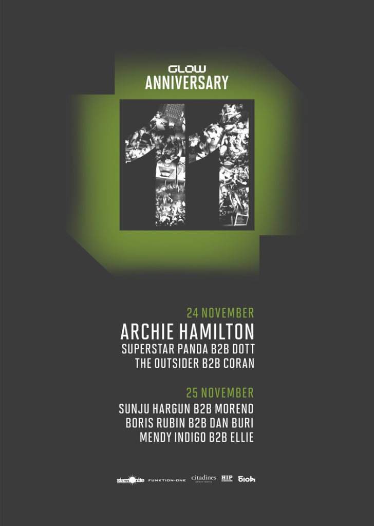 11 Year of Glow with Archie Hamilton and Residents em Glow, Bangkok