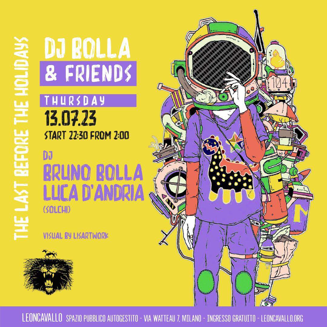 DJ BOLLA & FRIENDS – LUCA D’ANDRIA at C.S.O. Leoncavallo, Milan