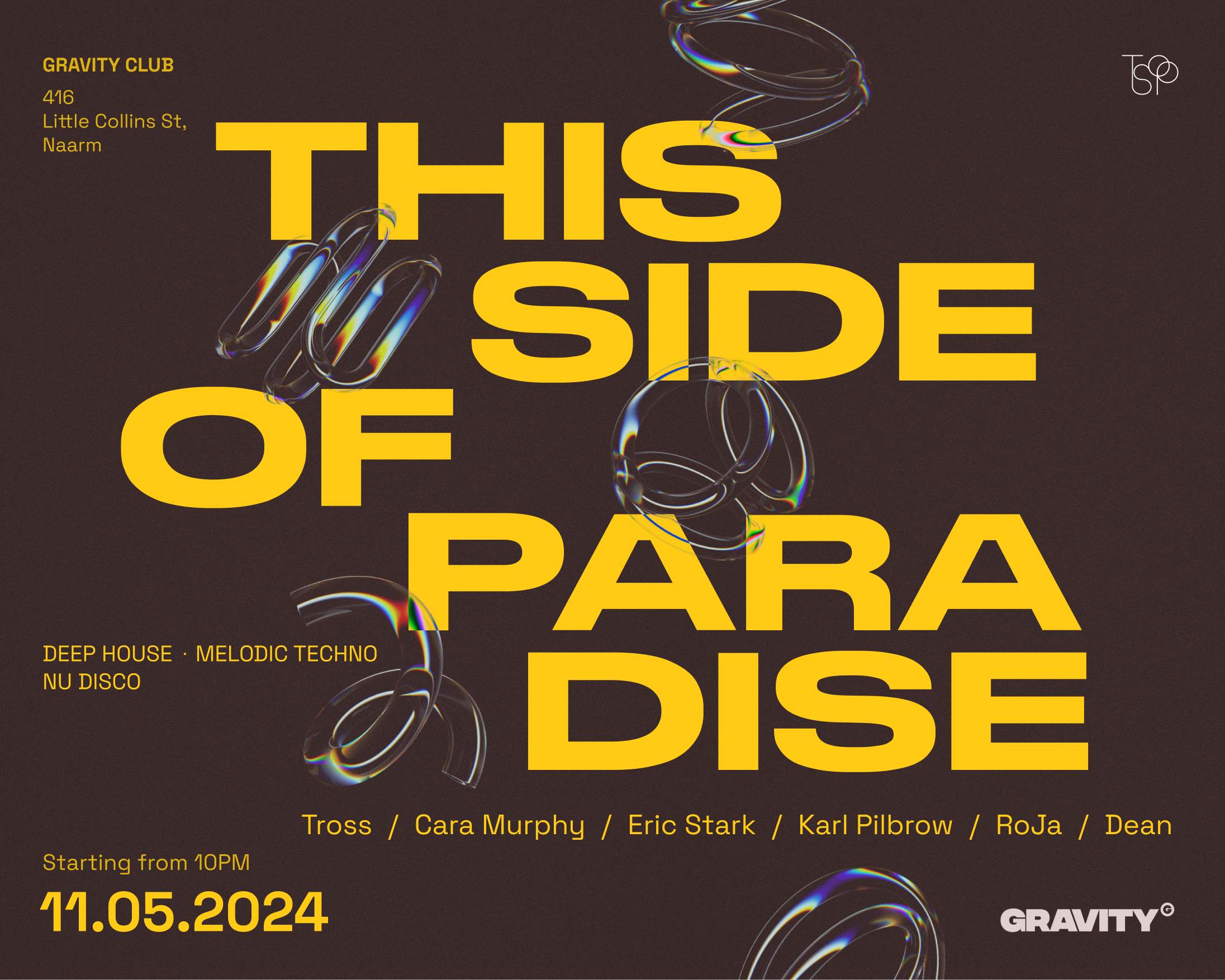 Gravity presents: This Side Of Paradise at Gravity Club, Melbourne