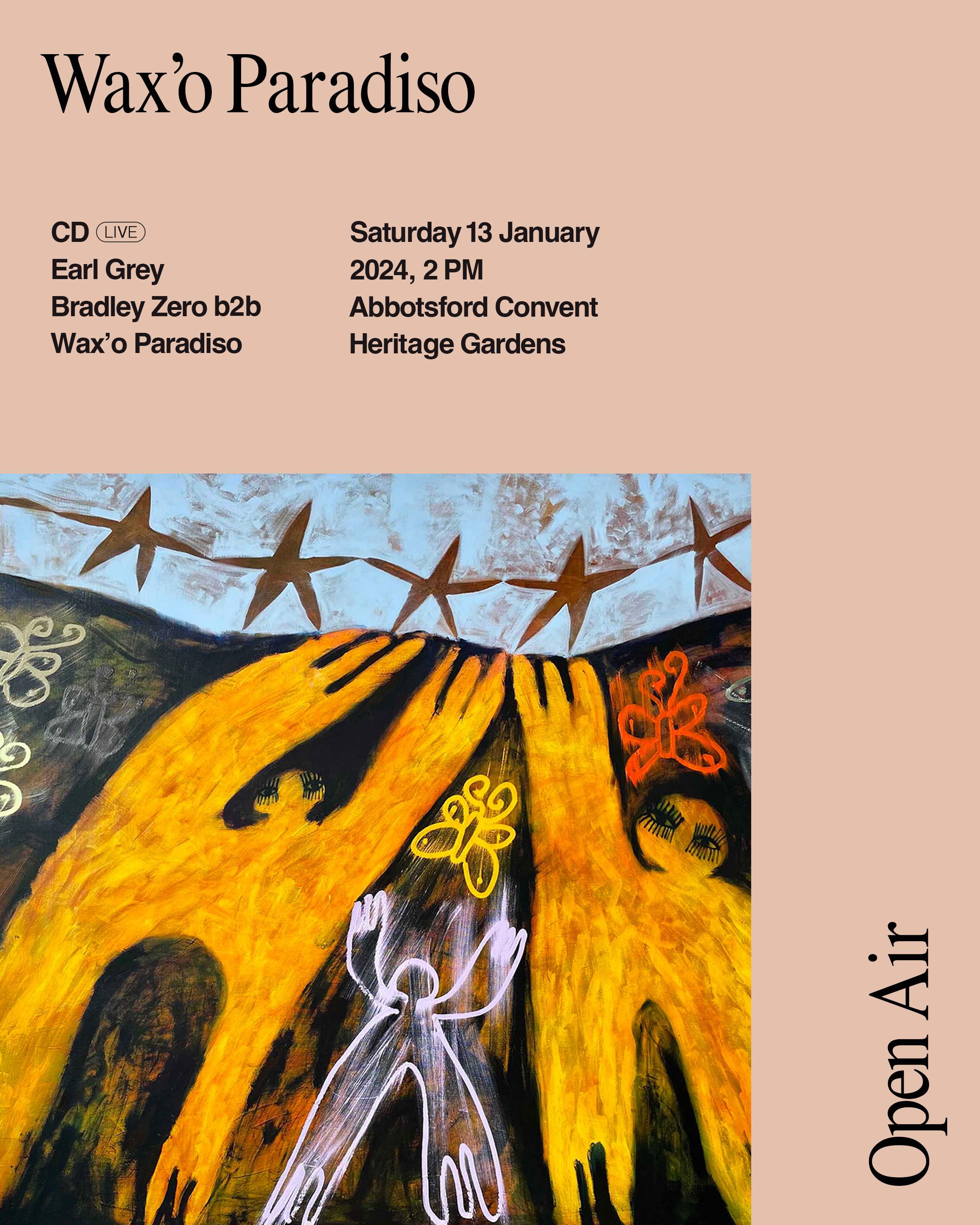 Wax'o Paradiso Open Air 13.01.24 at Abbotsford Convent, Melbourne