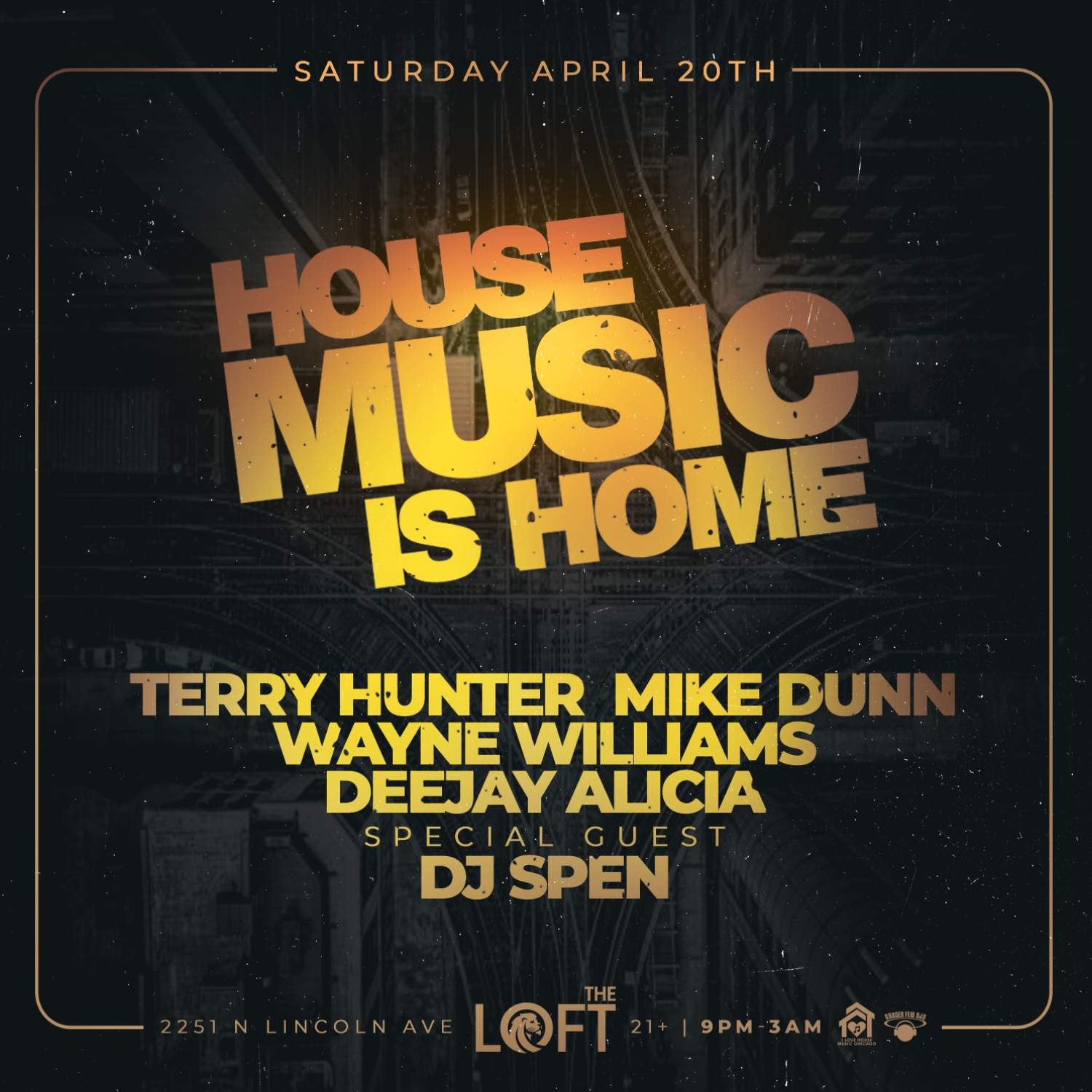House Music is Home. DJ Spen, Chosen Fews Terry Hunter, Mike Dunn and Wayne Williams at TBA ...