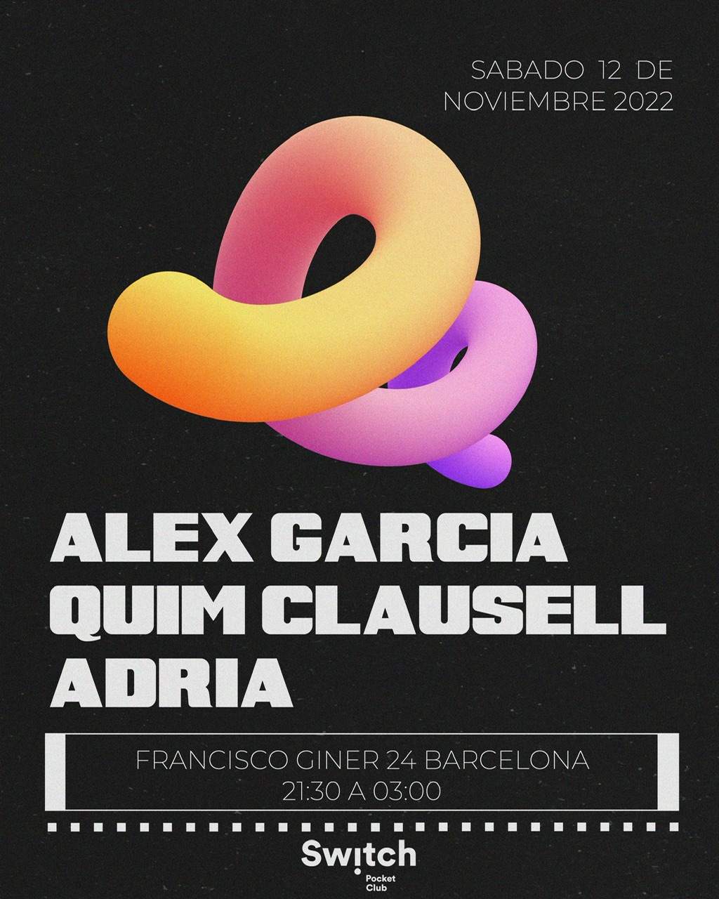Alex García, Quim Clausell, Adrià at Switch Bar, バルセロナ