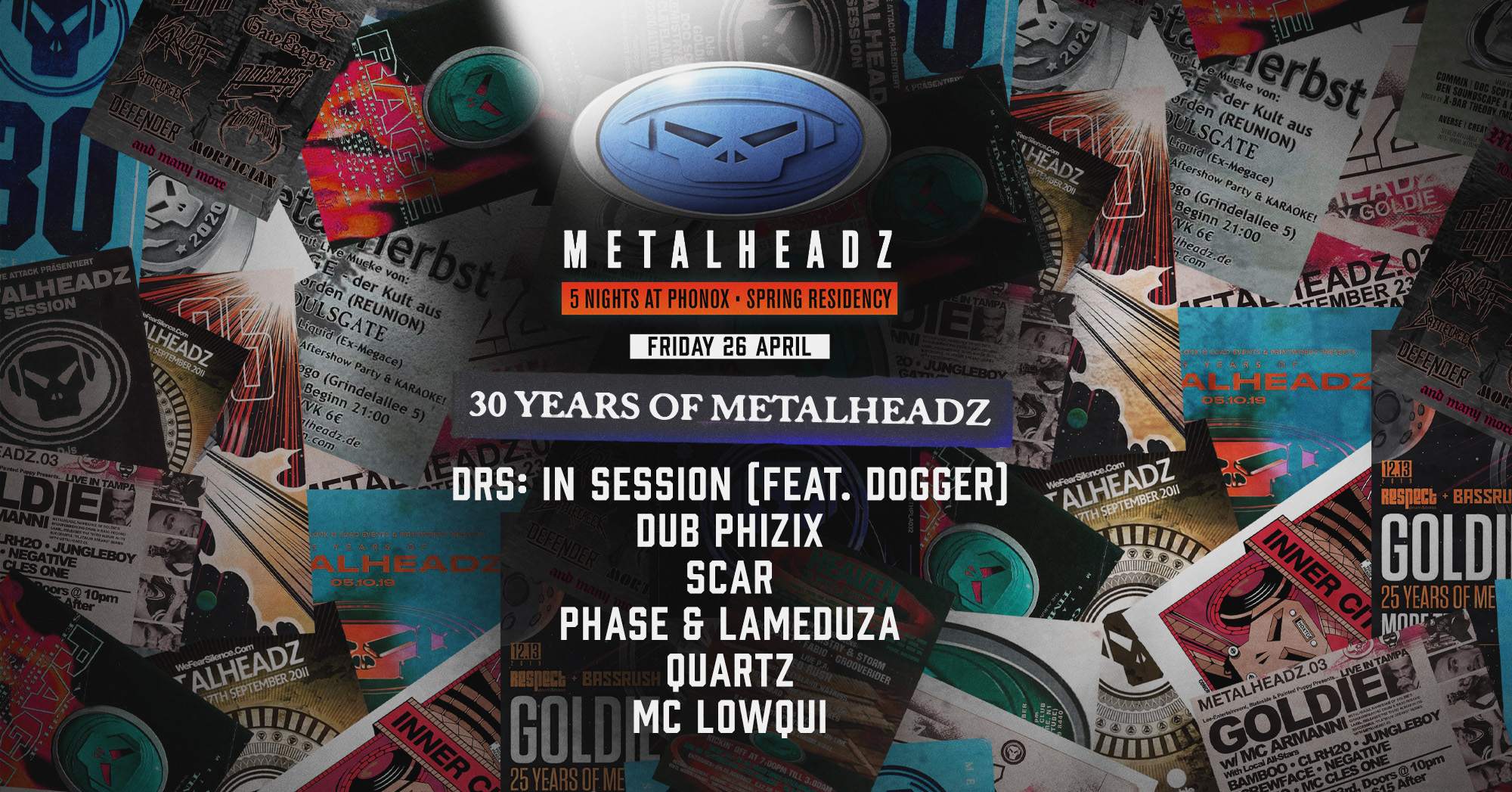 Metalheadz Residency Closing Party: DRS, Dub Phizix, Scar, Quartz, MC ...