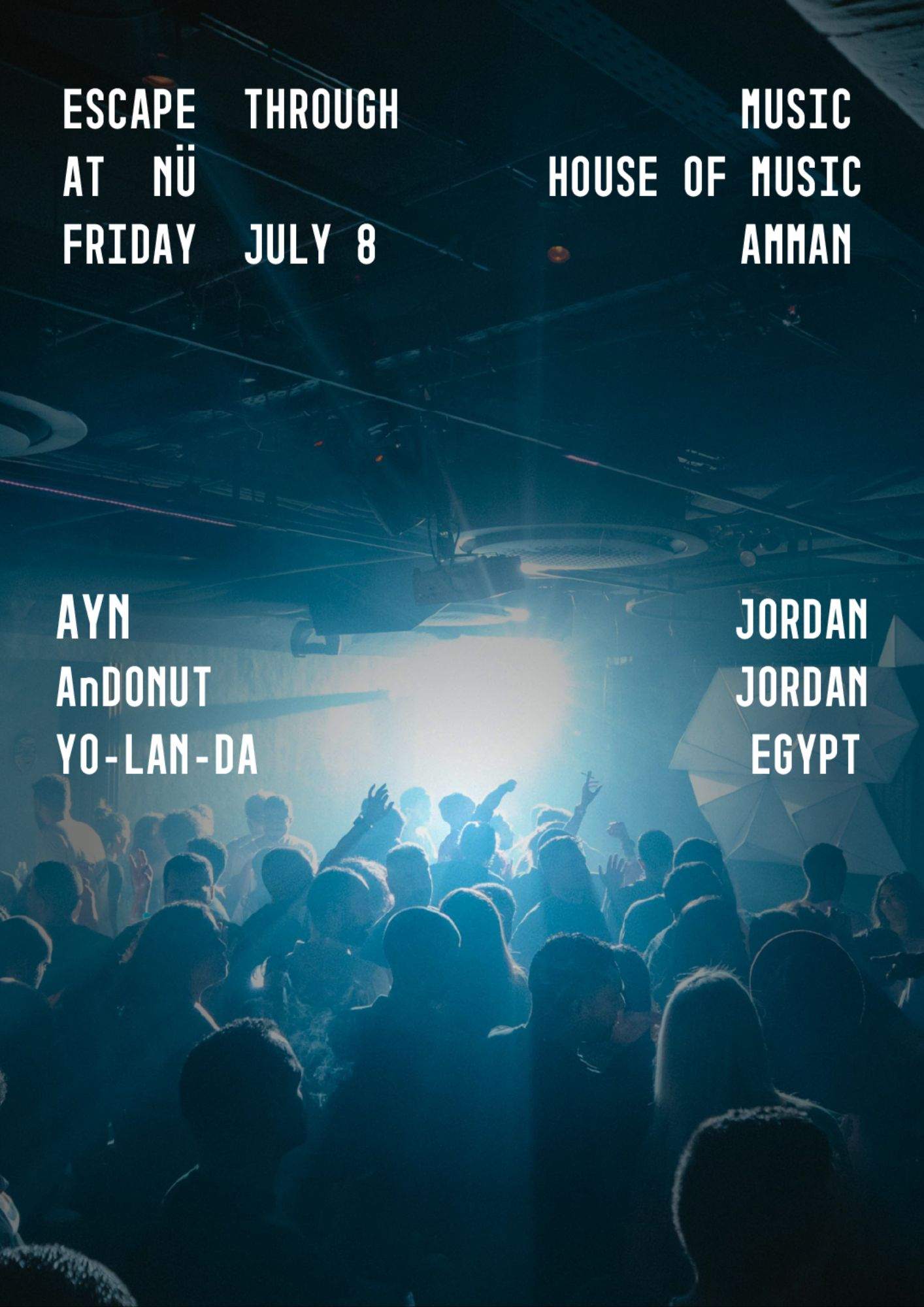 Escape Through Music in Amman bij NÜ House of Music, Jordanië
