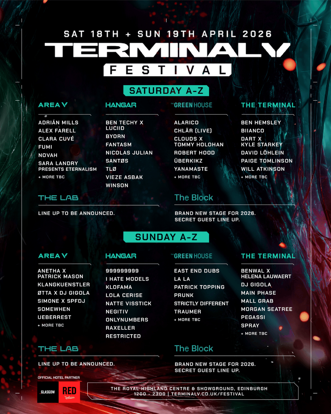 Terminal V Festival 2026 · Tickets On Sale Now · Edinburgh, Scotland