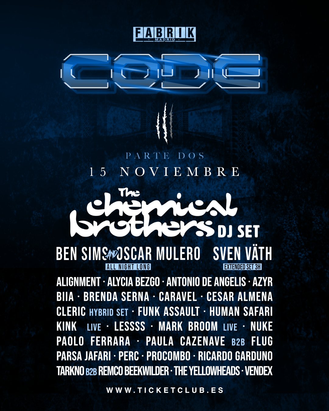 CODE - LA TRILOGÍA (2/3) - Fabrik en Fabrik, Madrid