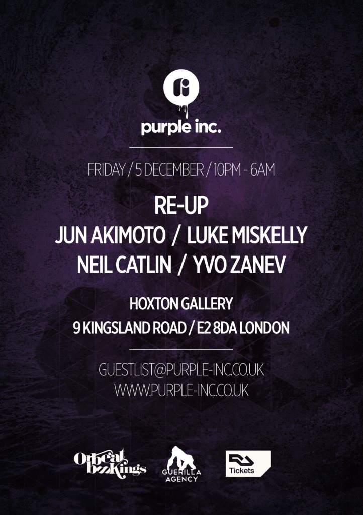 Purple Inc. Feat. Re-UP, Jun Akimoto & Luke Miskelly at Hoxton Gallery ...