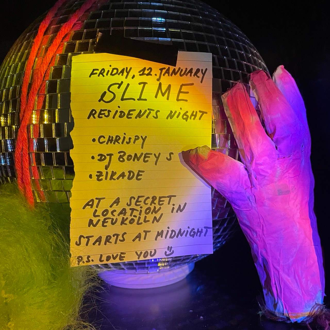 SLIME Residents Night - for queers and friends at TBA - Secret Location ...