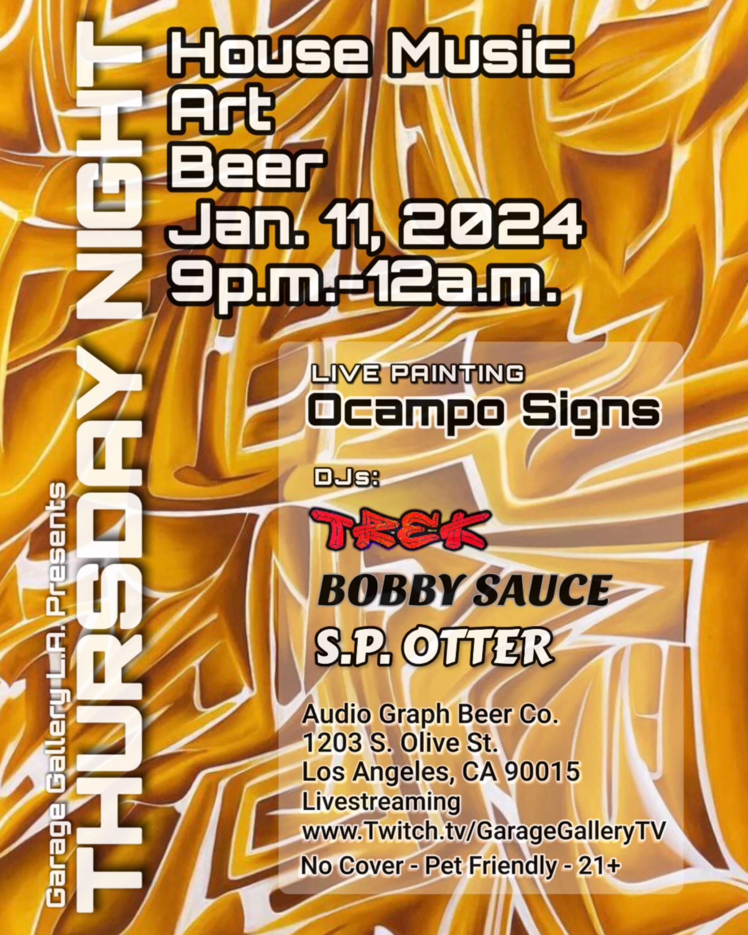 House Music, Art and Beer at Audio Graph Beer Co., Los Angeles