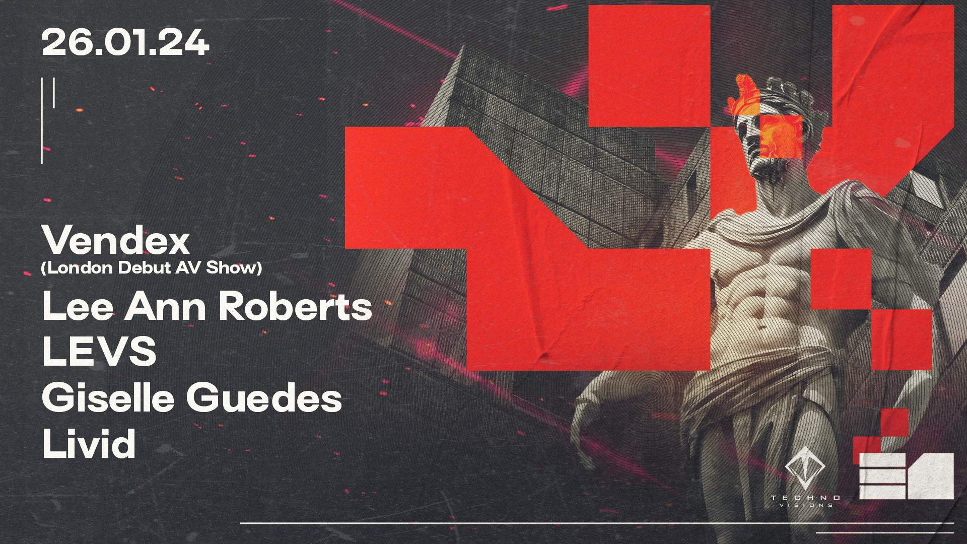 Vendex (London Debut AV show), Lee Ann Roberts, at E1, London