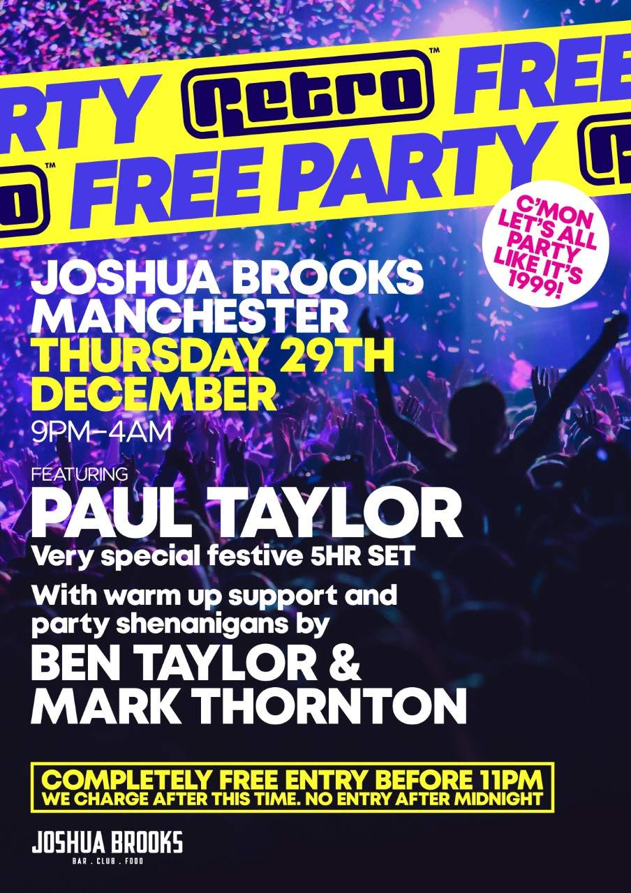 Retro: Paul Taylor at Joshua Brooks, Manchester