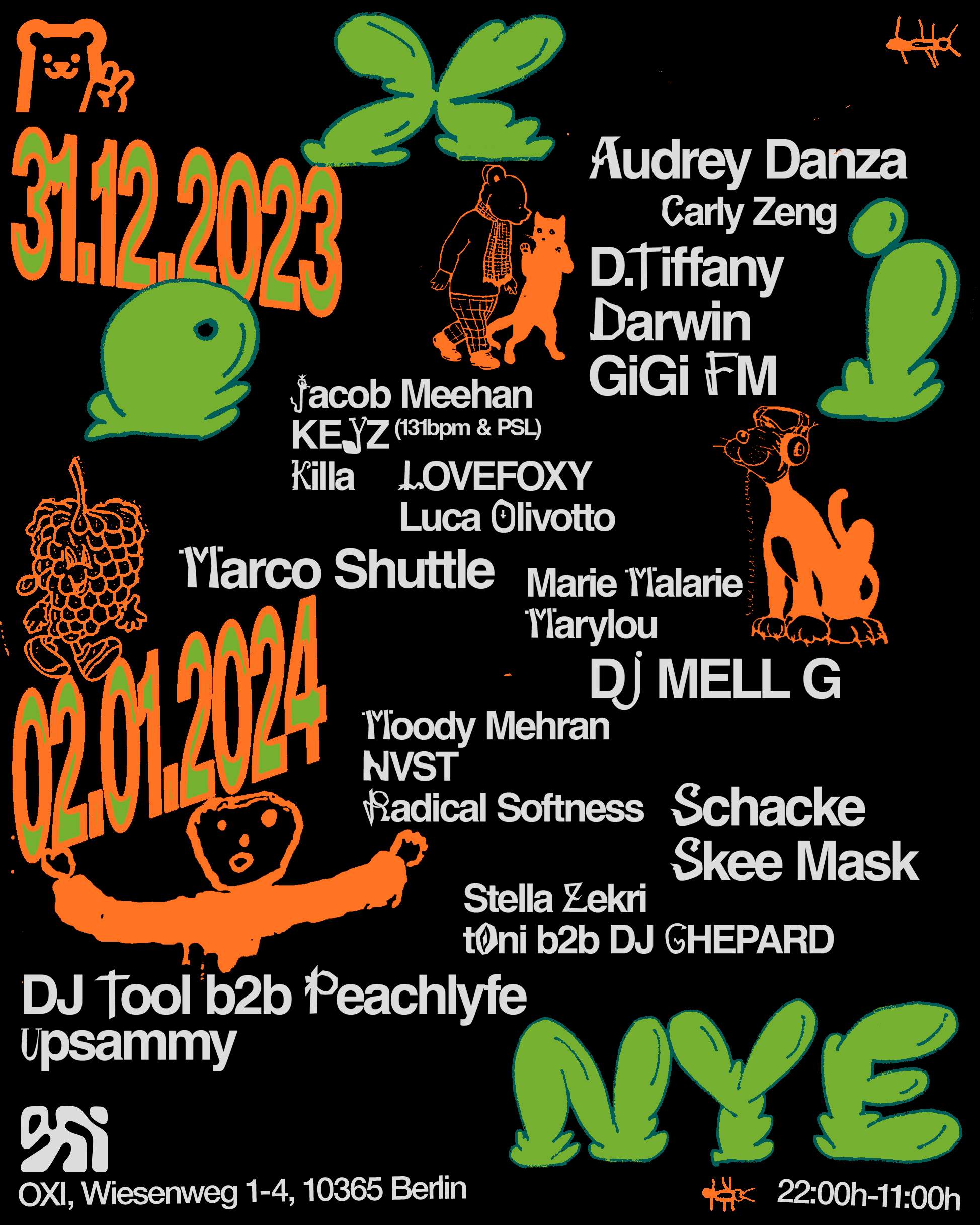 OXI NYE - 37 hours [No Re-Entry Fee!] at OXI, Berlin
