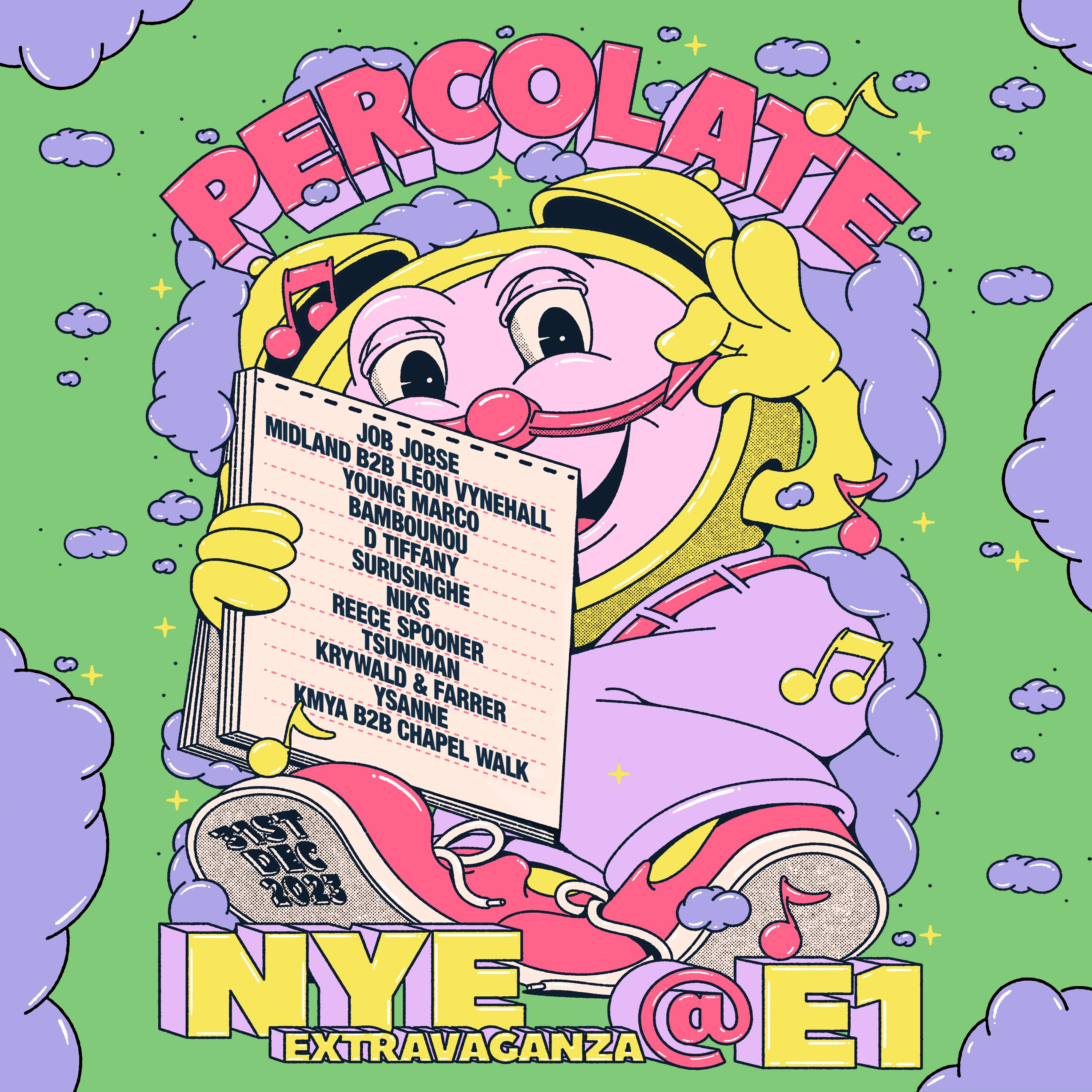 E1 X Percolate NYE : Job Jobse, Midland, Leon Vynehall, Young Marco ...