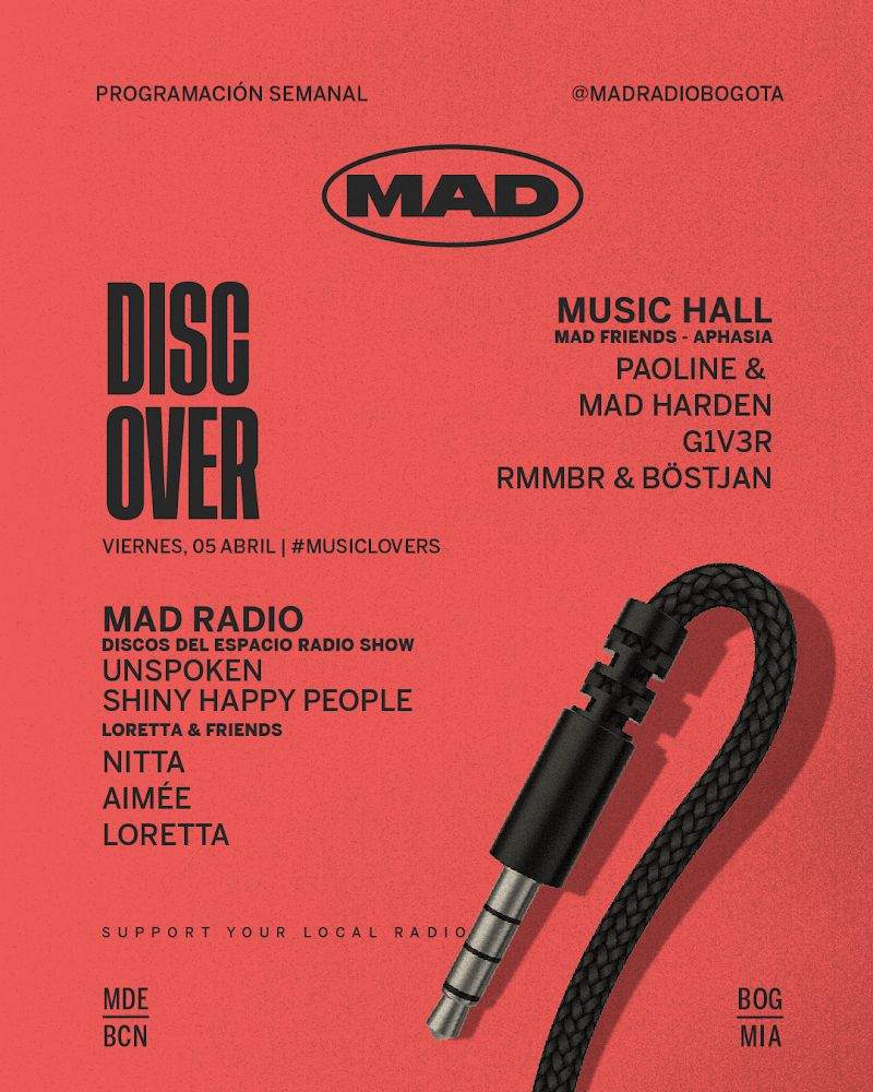 DISC OVER at Mad Radio Bogotá, Bogotá