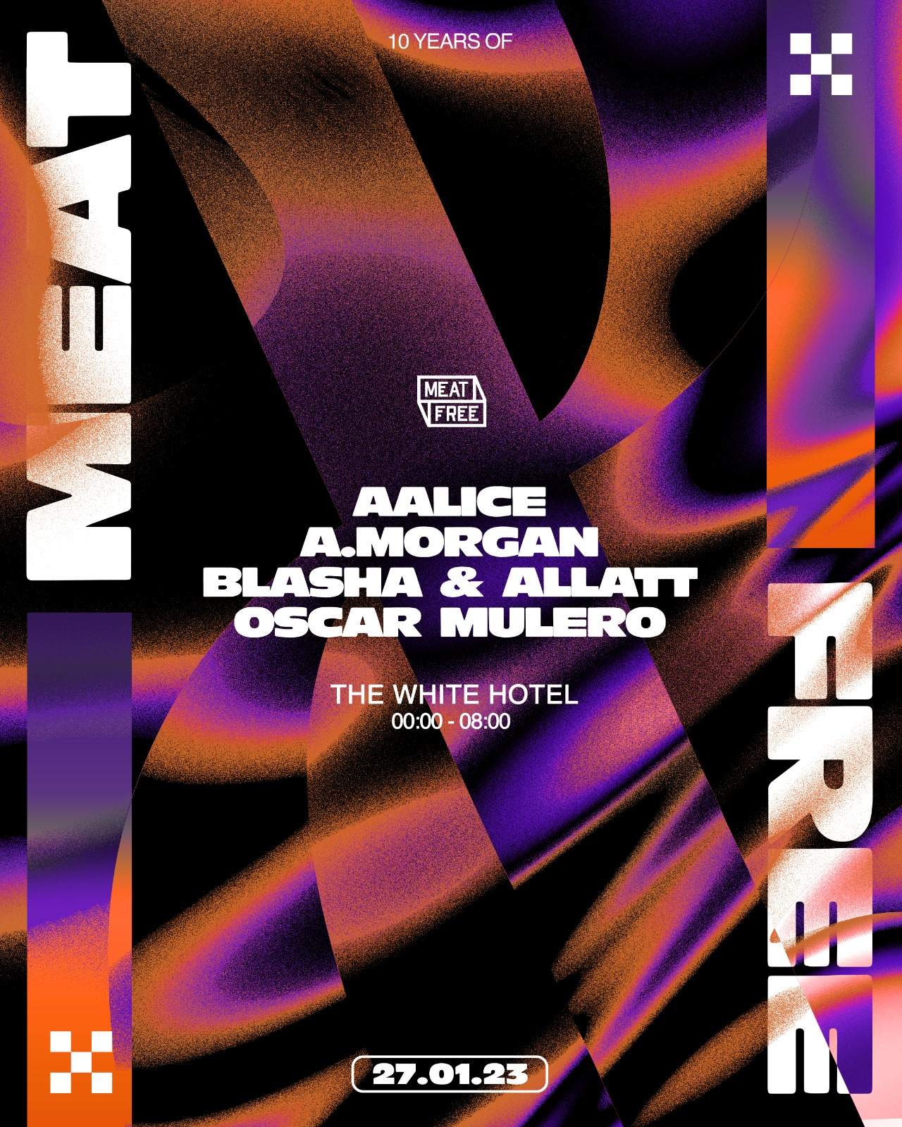 Meat Free with Oscar Mulero & A.Morgan at The White Hotel, Manchester