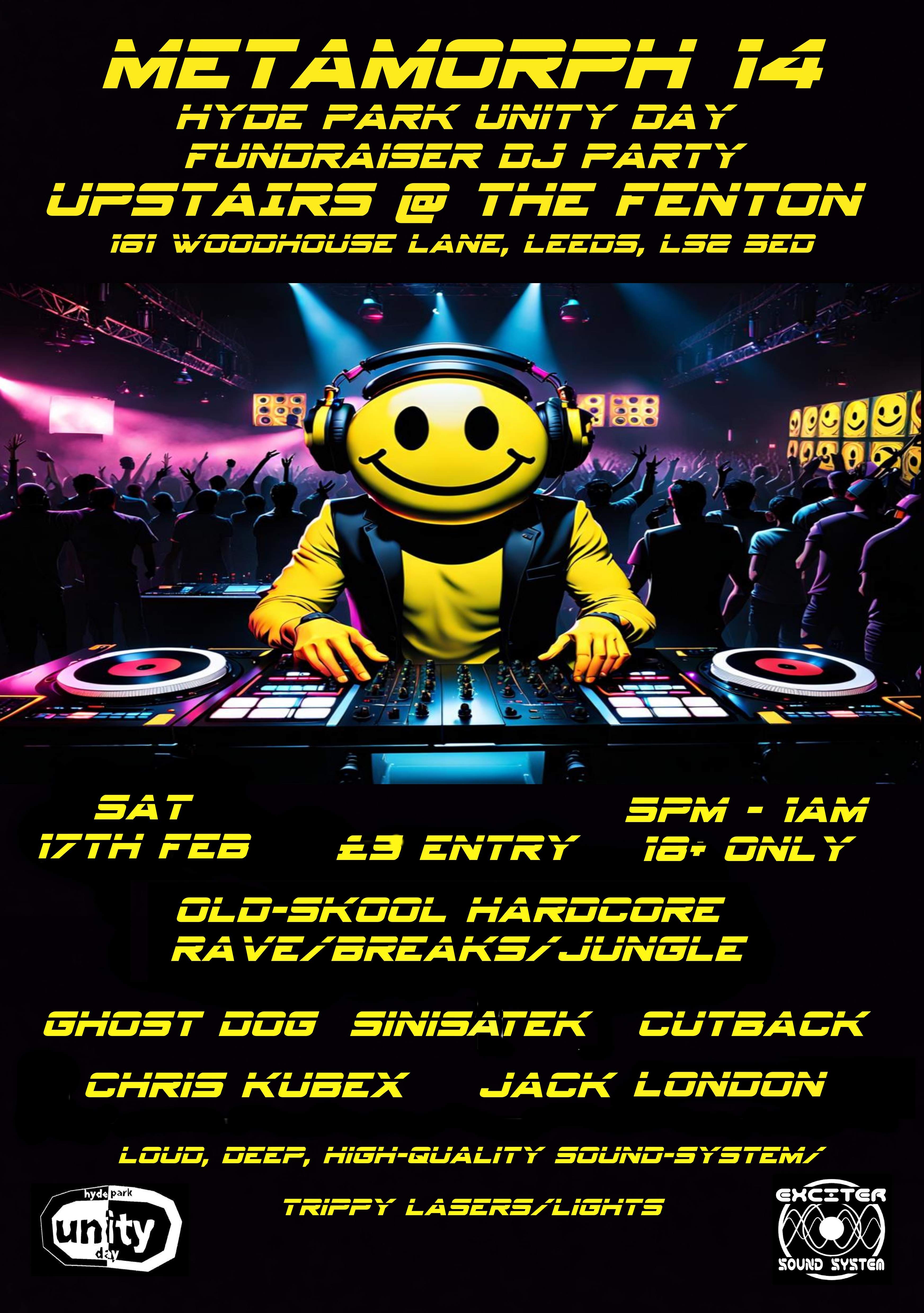 METAMORPH 14: old-skool hardcore rave/breaks/jungle Unity Day ...