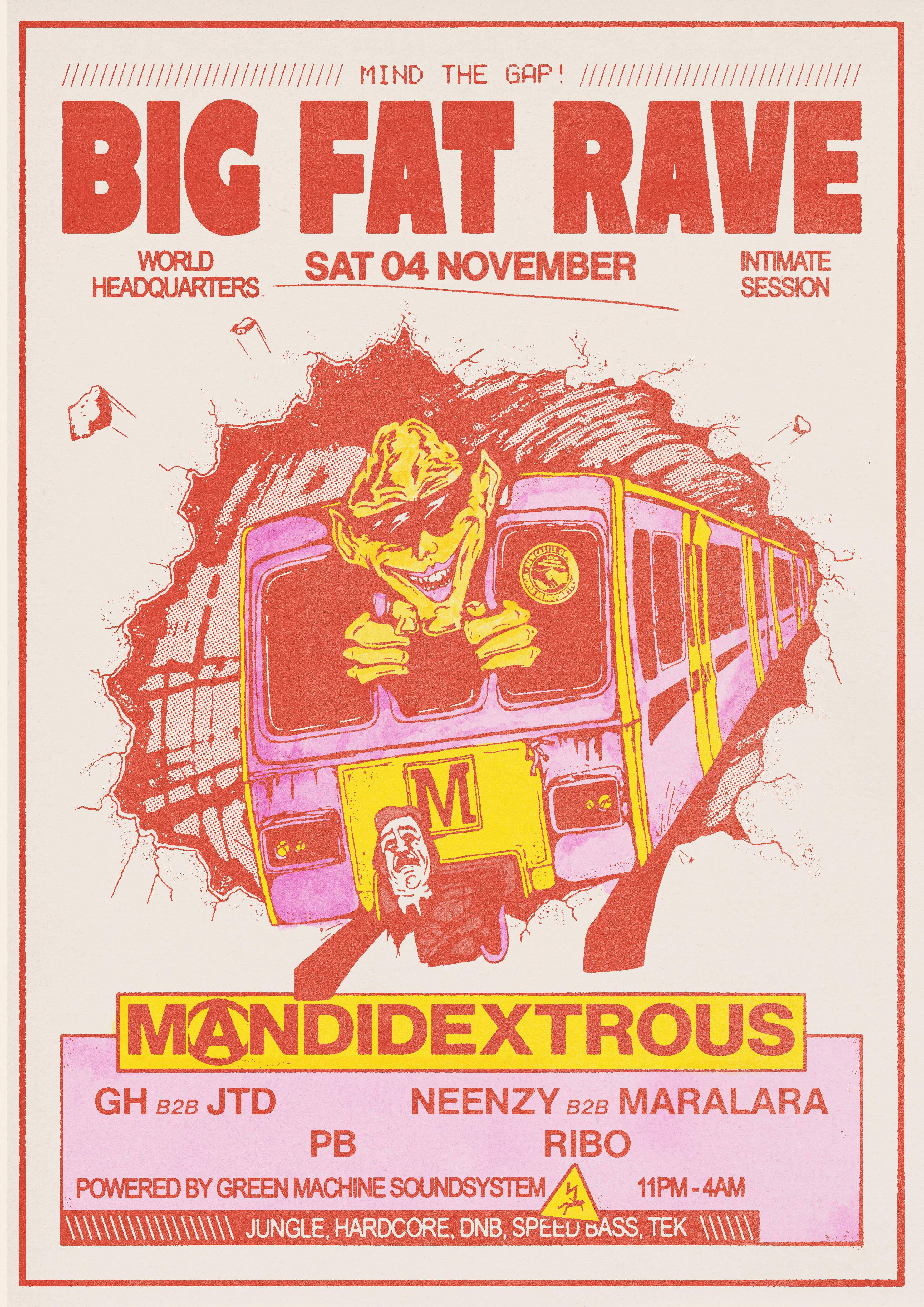 Big Fat Rave: Mandidextrous & More / Powered By Green Machine ...