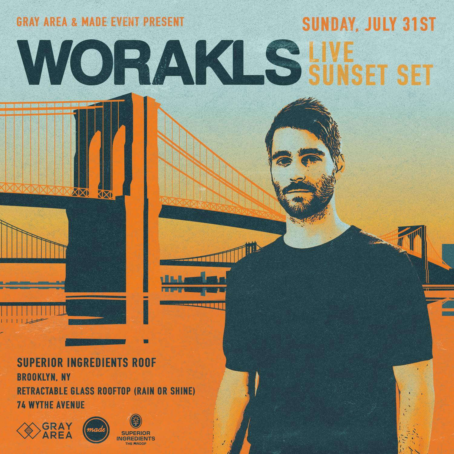 Worakls (SUNSET SET) on The Roof of Superior Ingredients - Gray Area ...