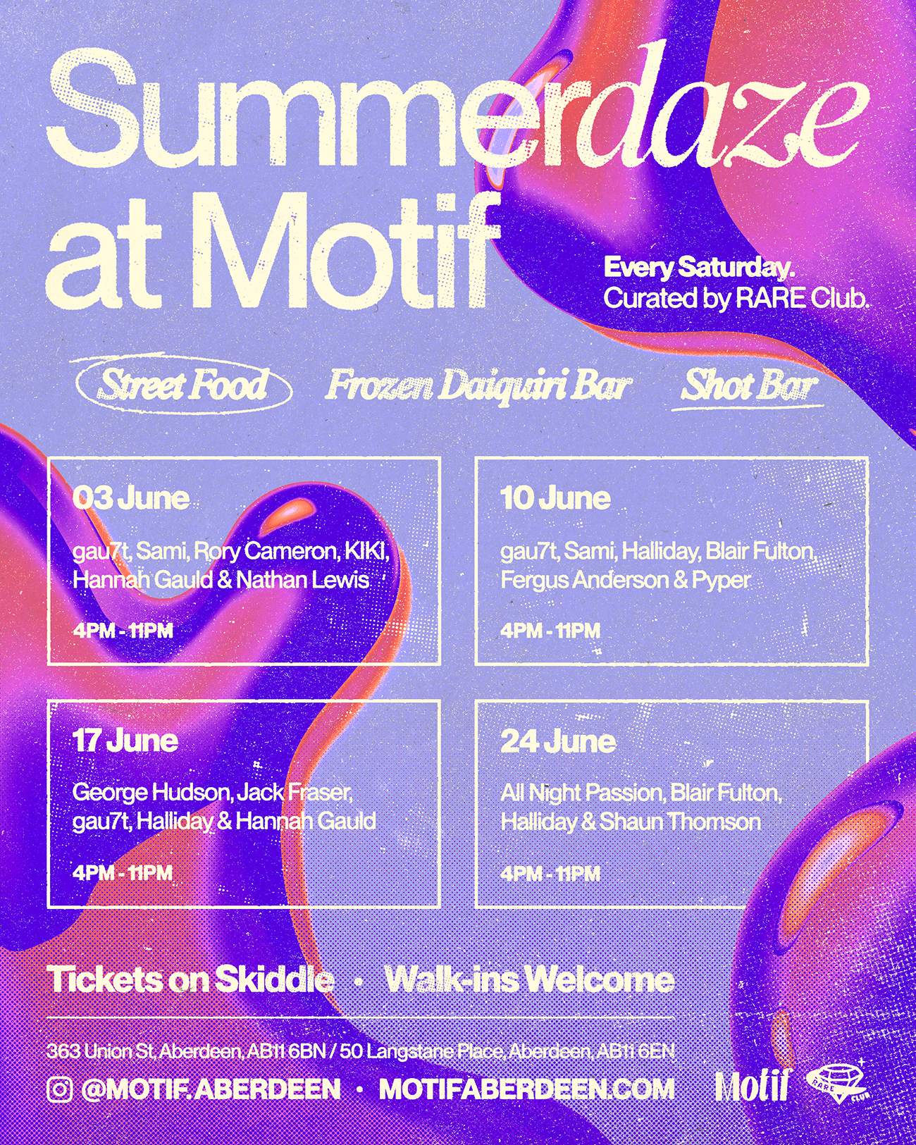 RARE CLUB // SummerDaze 002 at TBA - MOTIF ABERDEEN, Scotland