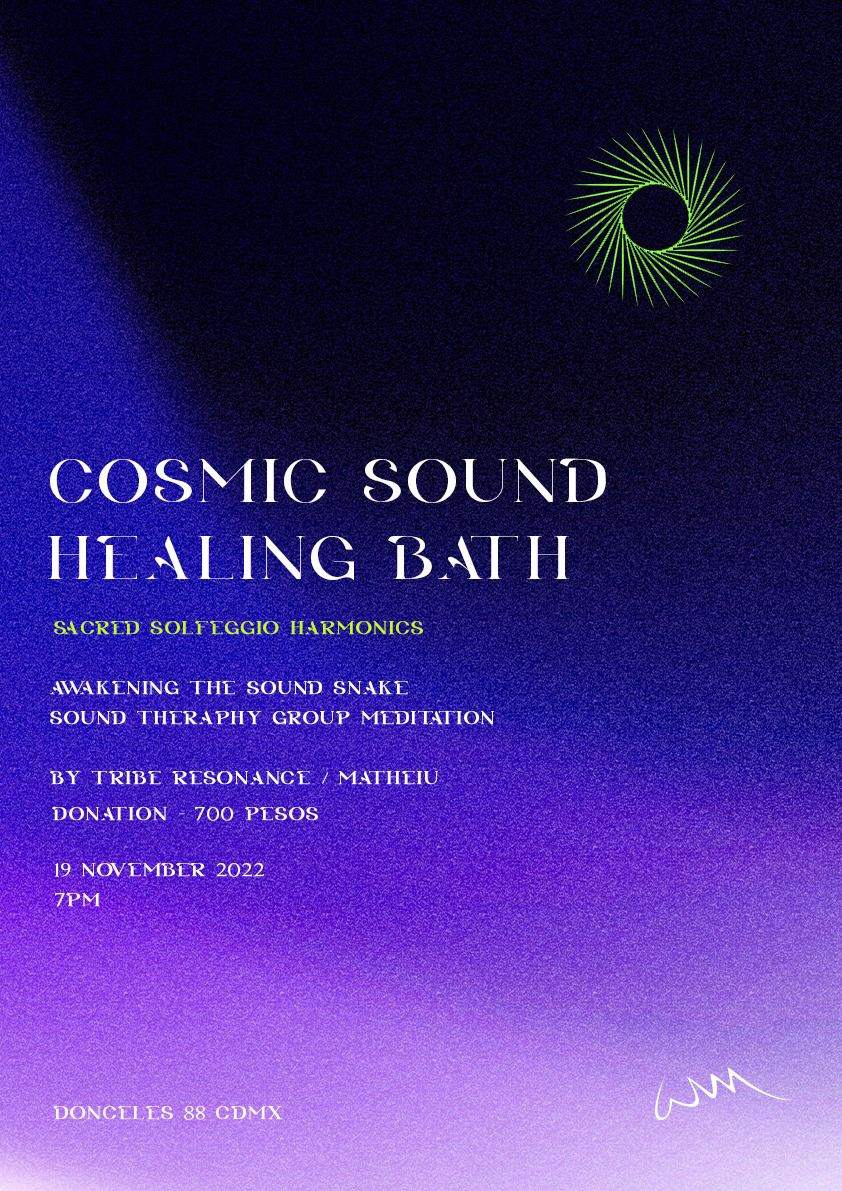 COSMIC SOUND HEALING BATH at Capricho Studio, Mexico City