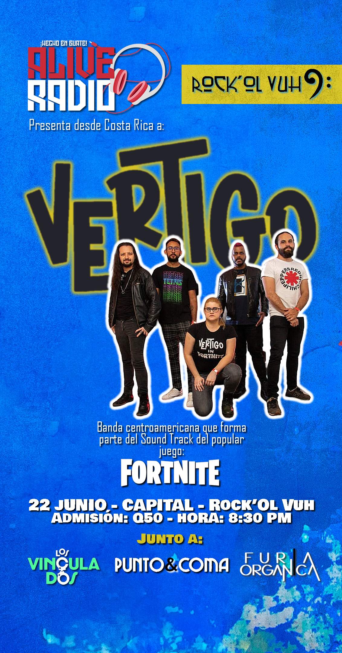 Vertigo en Guatemala at Rock'ol Vuh, Guatemala