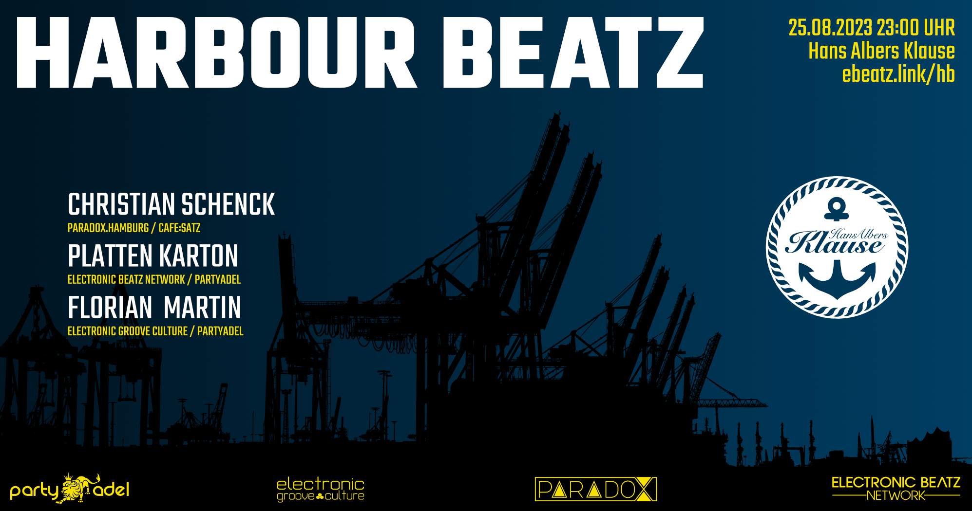 Harbour Beatz feat. Christian Schenck em Hans Albers Klause, Hamburg
