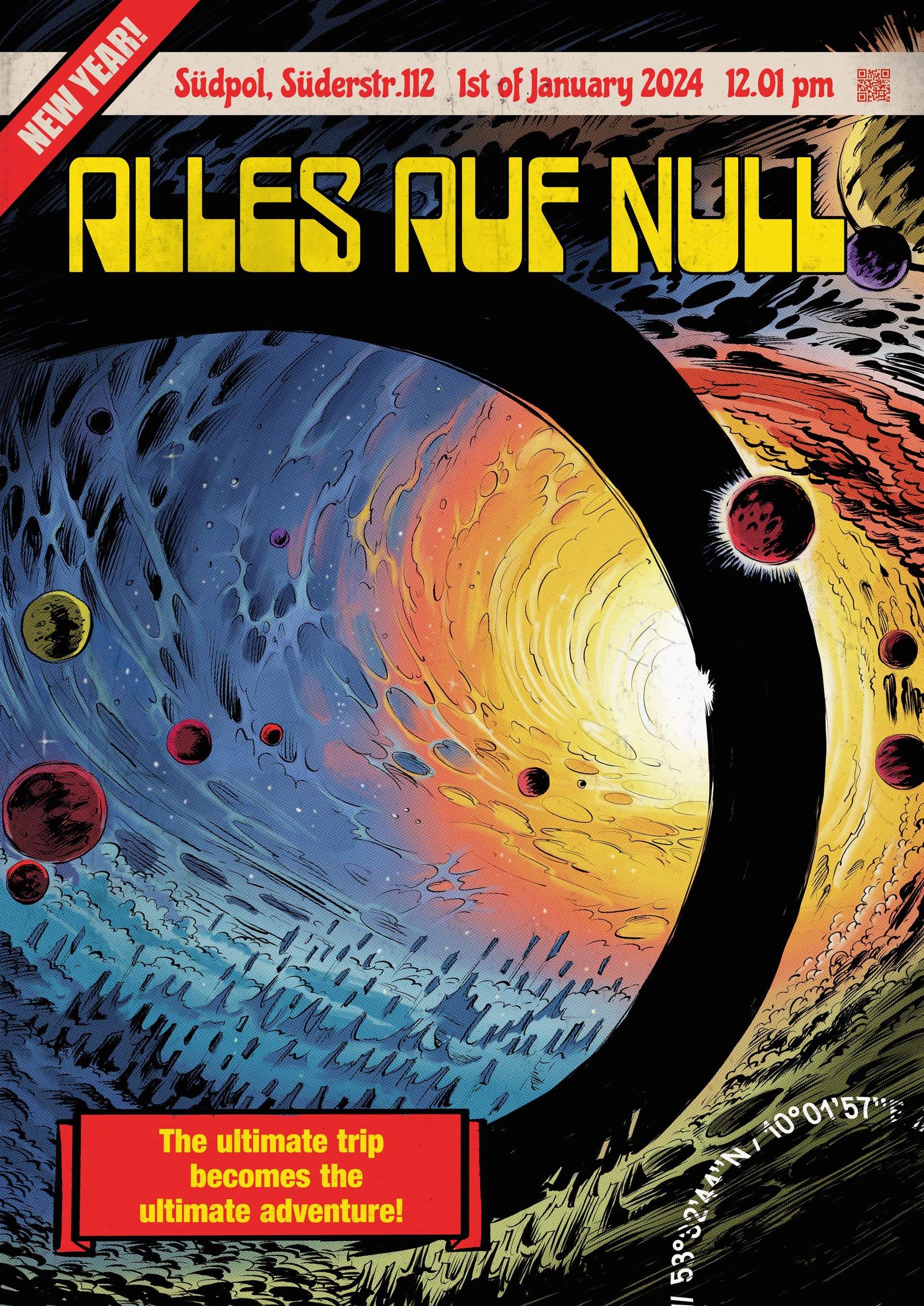 ALLES AUF NULL - Südpol New Years Day Club 2024 at Südpol, Hamburg