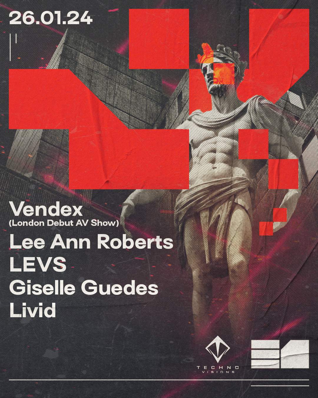 Vendex (London Debut AV show), Lee Ann Roberts, at E1, London