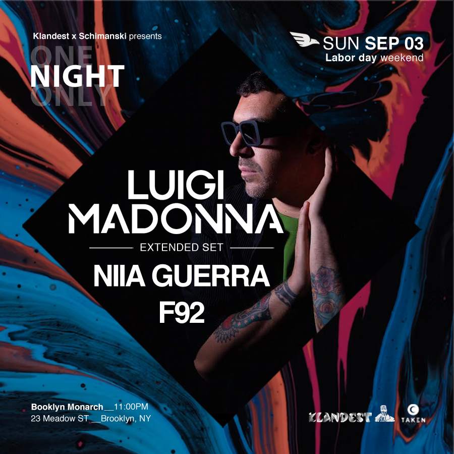Klandest: [ Luigi Madonna (Drumcode) Extended Set] Sunday Sep 3 LDW at ...