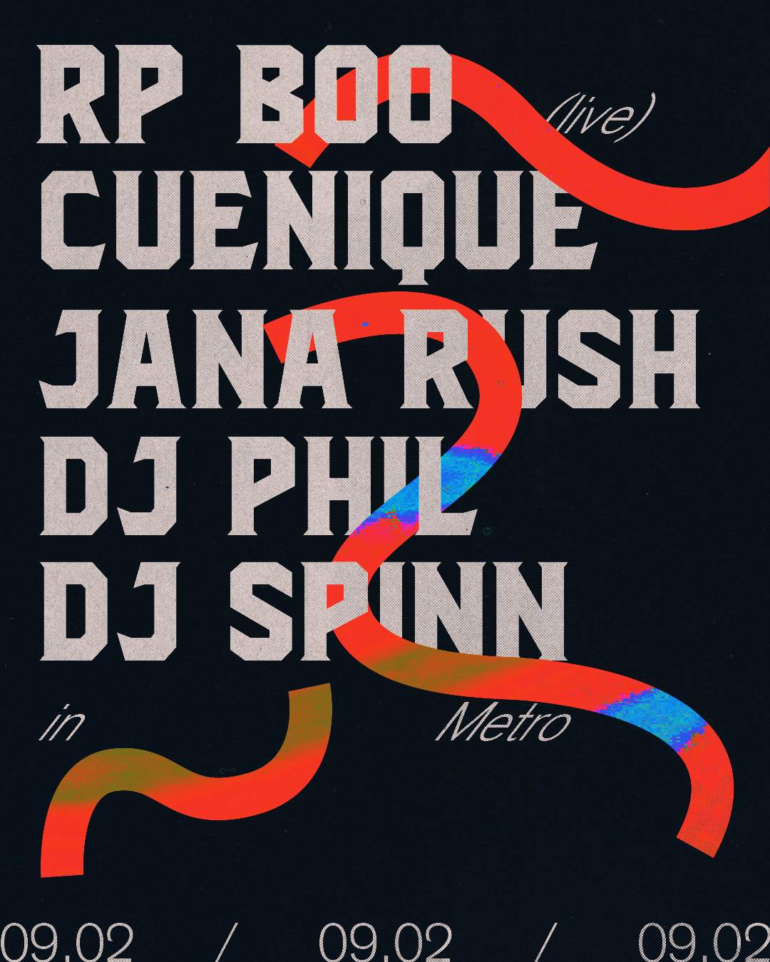 Metro & smartbar present RP Boo (live) - DJ Spinn - DJ Phil - Jana Rush ...