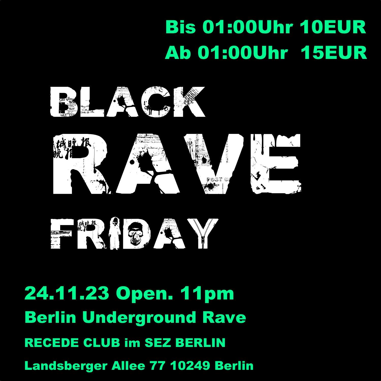 Underground Rave Berlin - Hardtechno / Techno at Recede Club Berlin, Berlin