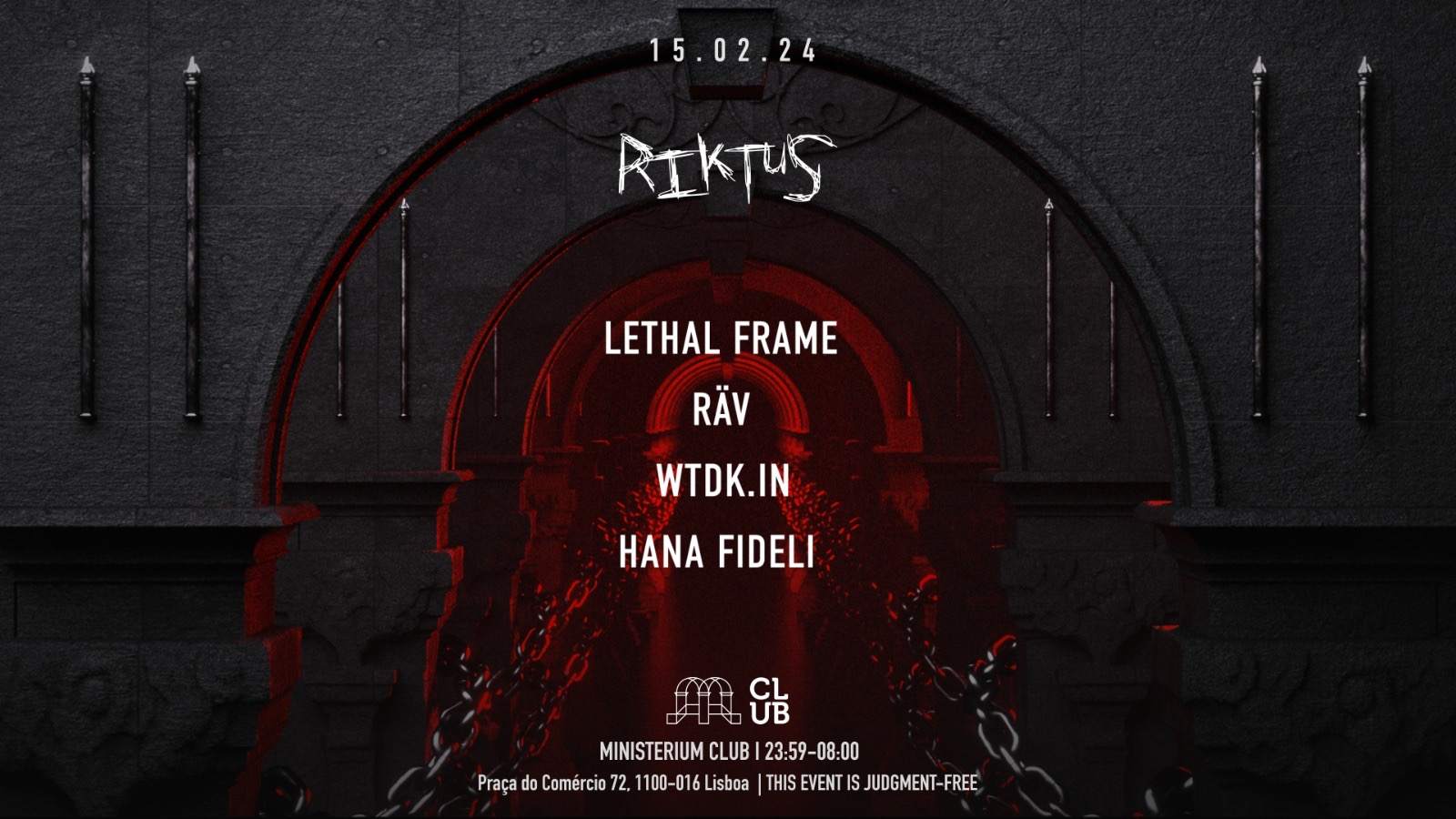 Riktus with Lethal Frame, RÄV, WTDK.in and Hana Fideli at Ministerium ...