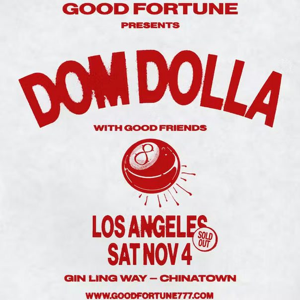 Dom Dolla at Gin Ling Way, Chinatown, Los Angeles