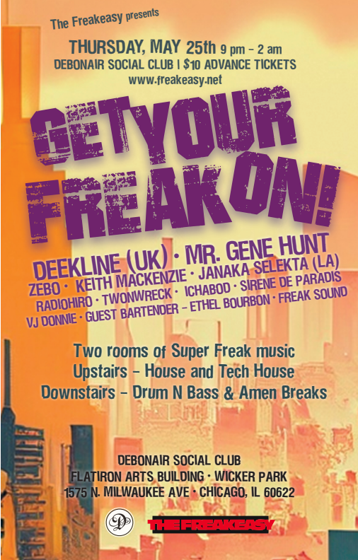 Freakeasy presents GET YOUR FREAK ON feat. Deekline en Debonair Social ...