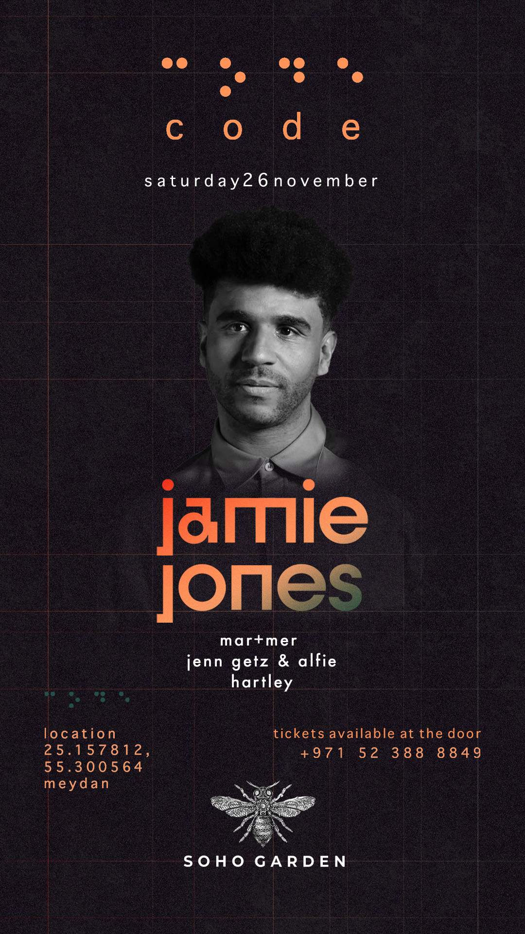 Jamie Jones at CODE DXB at Soho Garden DXB, Dubai