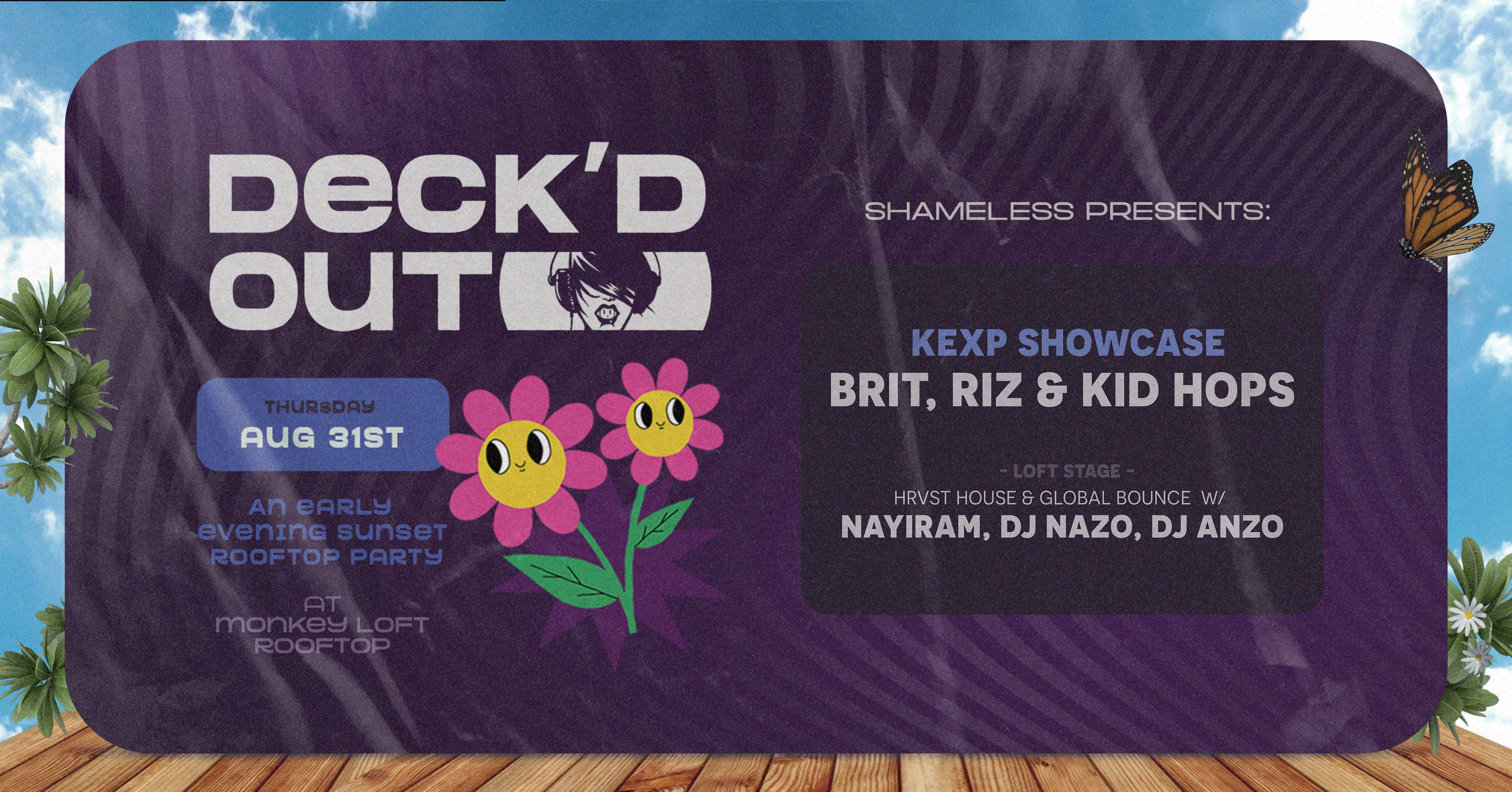 Deck'd Out #10 KEXP Showcase with Brit, Riz & Kid Hops + more at The ...