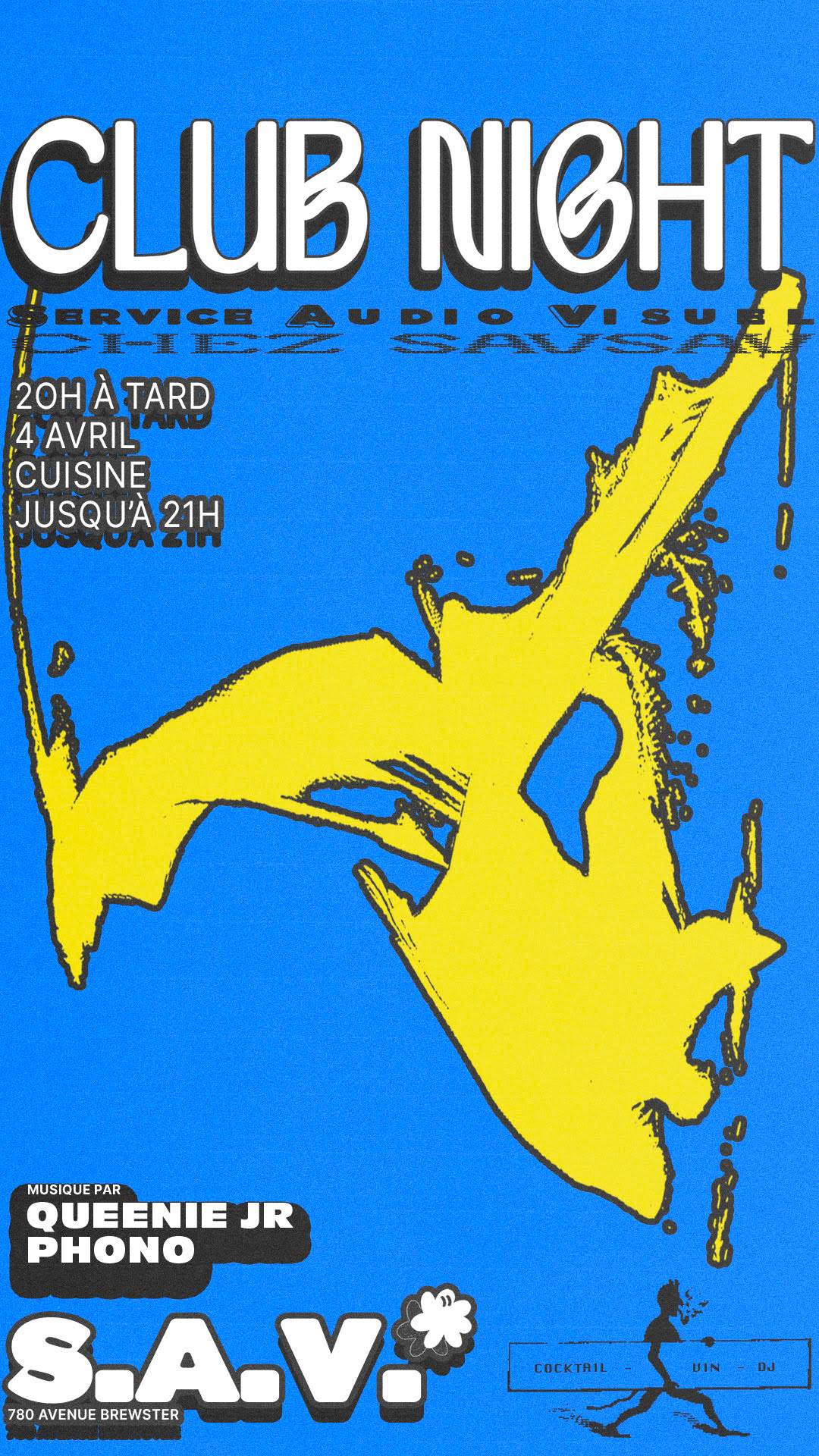 Service Audio Visuel Club Night bei Savsav, Montreal