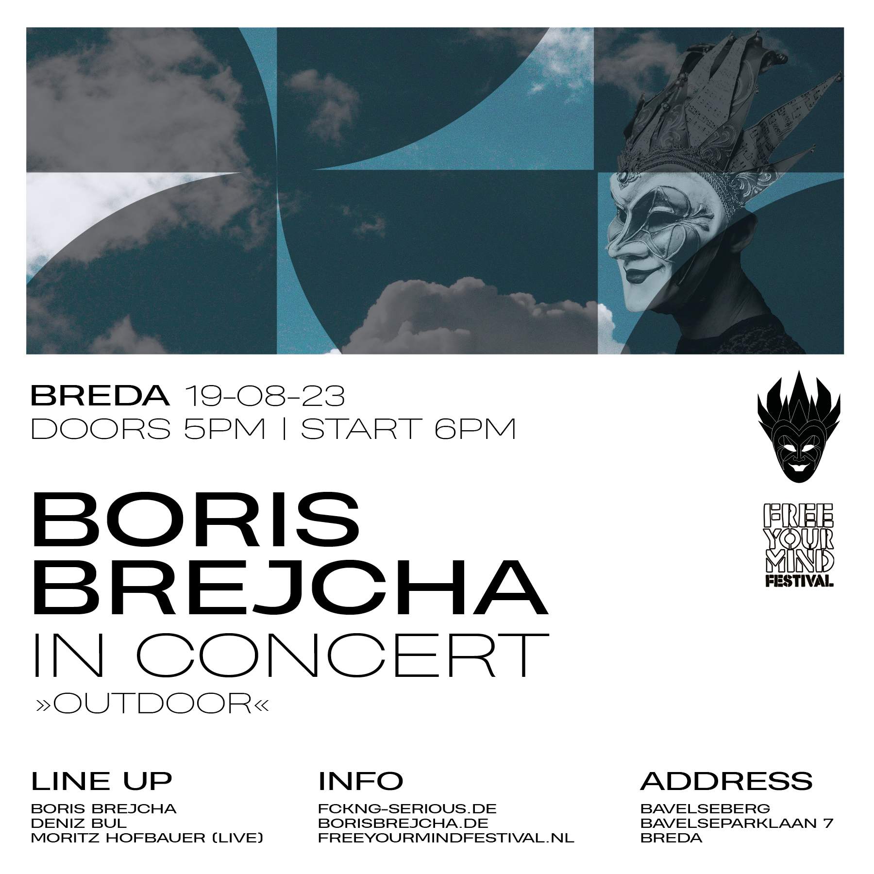 Boris Brejcha in Concert (outdoor) em Breepark, Holanda
