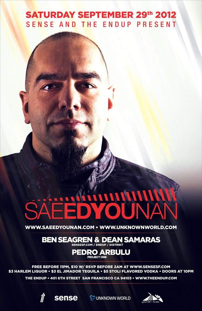 Sense Sf The Endup Present Saeed Younan At The Endup San Francisco