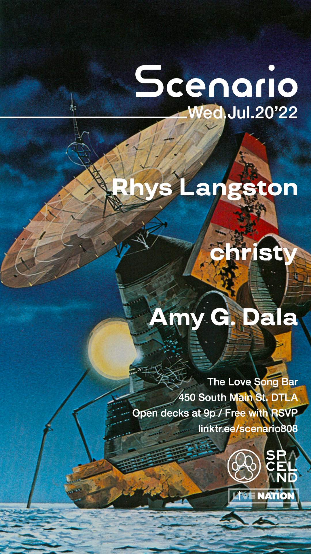 Scenario - Rhys Langston, christy, Amy G. Dala at The Love Song, Los ...