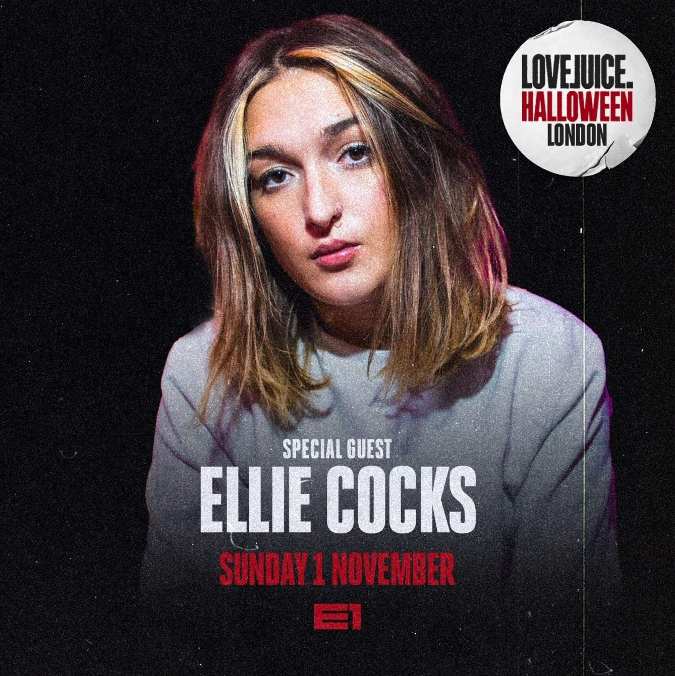 LoveJuice Halloween (The Sunday) with Ellie Cocks at E1, London