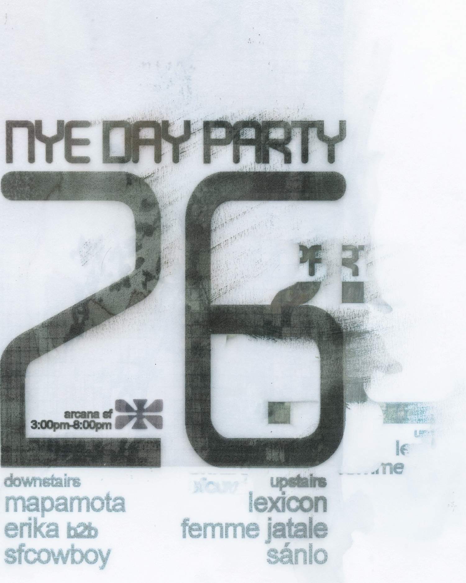 program x Arcana: NYE day party with Mapamota at Arcana, San Francisco ...