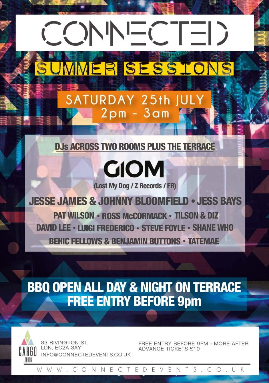 Connected presents: Giom + Connected Residents bei Cargo, London