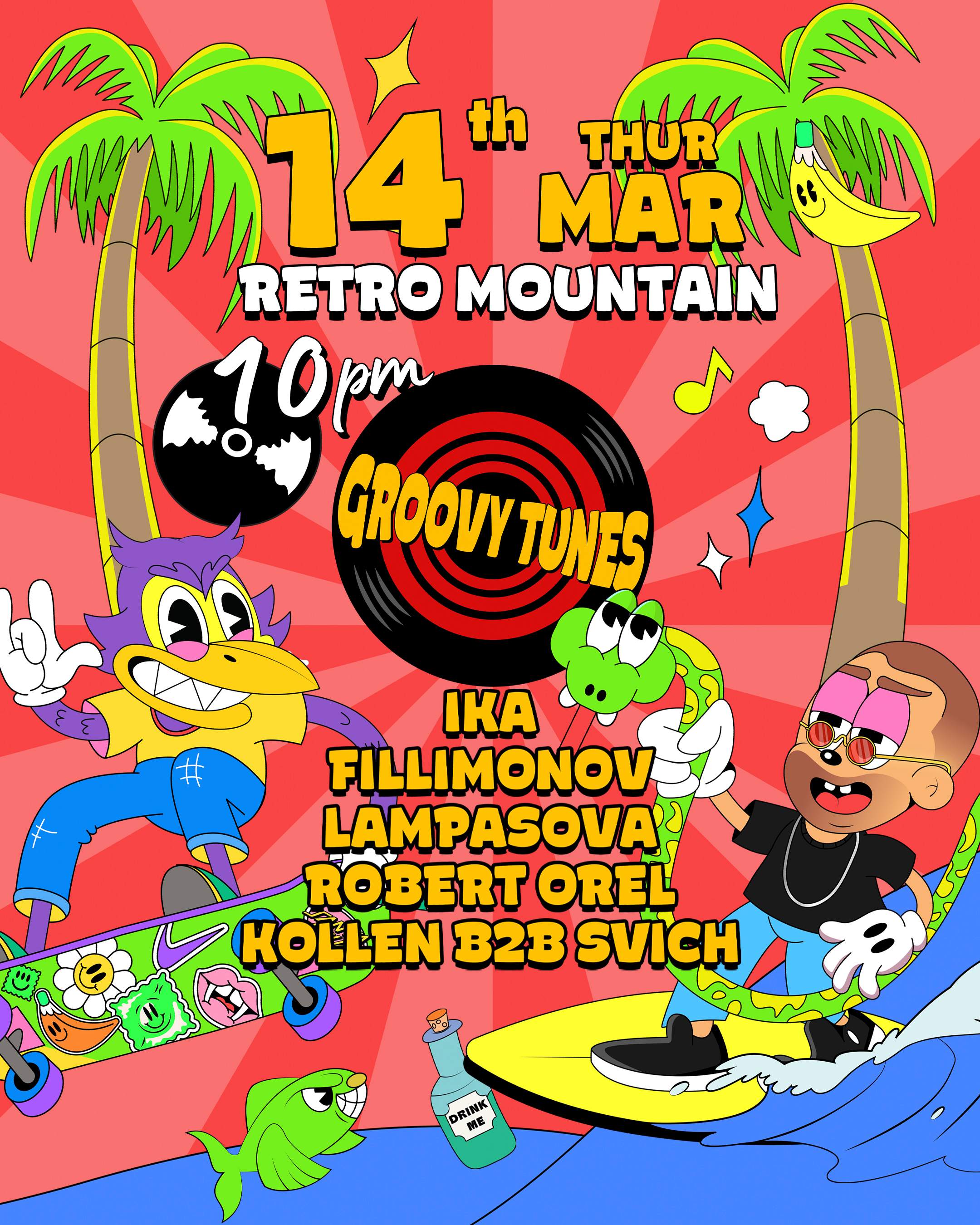 Groovy Tunes at Retro Mountain Koh Phangan, Thailand