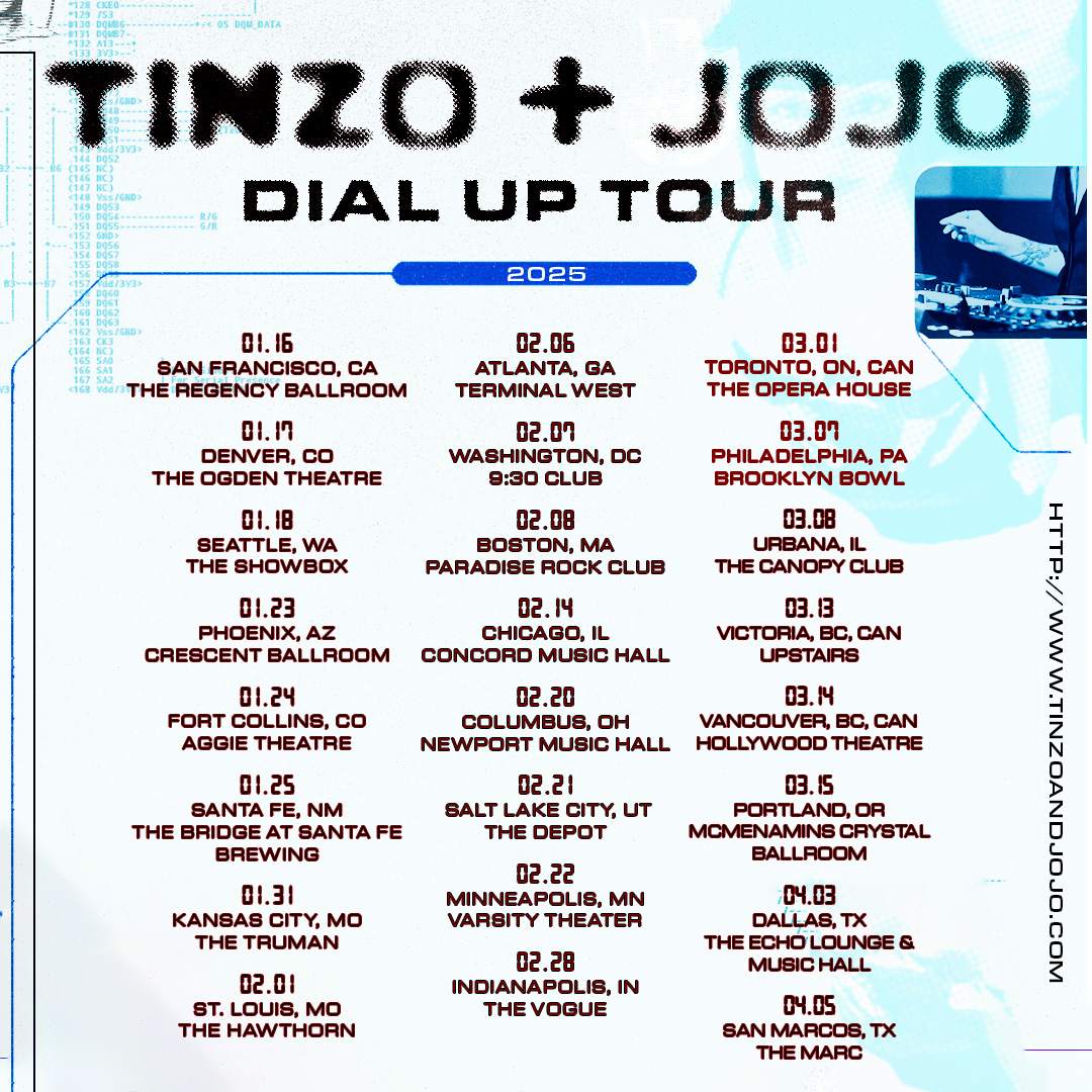 Tinzo + Jojo Dial Up Tour: Illinois at Canopy Club, Illinois