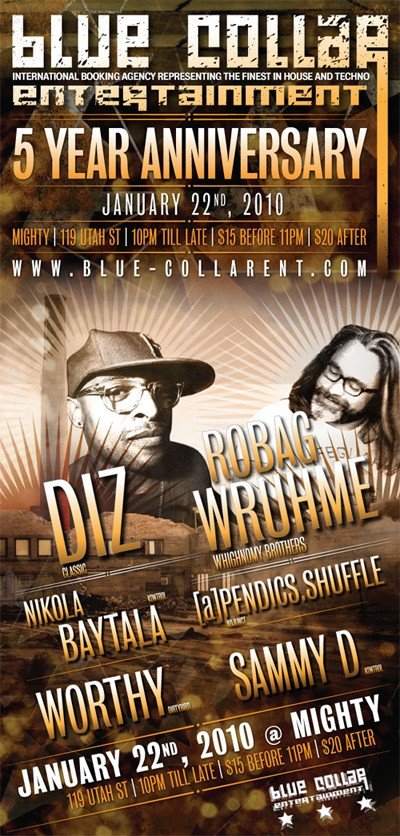 Blue Collar Ent 5 Year Anniversary Party at The Mighty, San Francisco ...