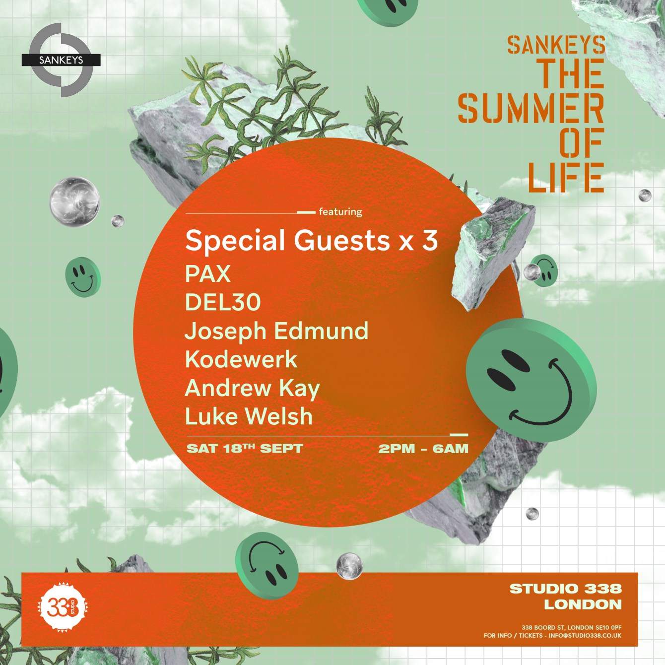 Sankeys - Life Re-Opening Rave Part 2 (Sold out) bei Studio 338, London