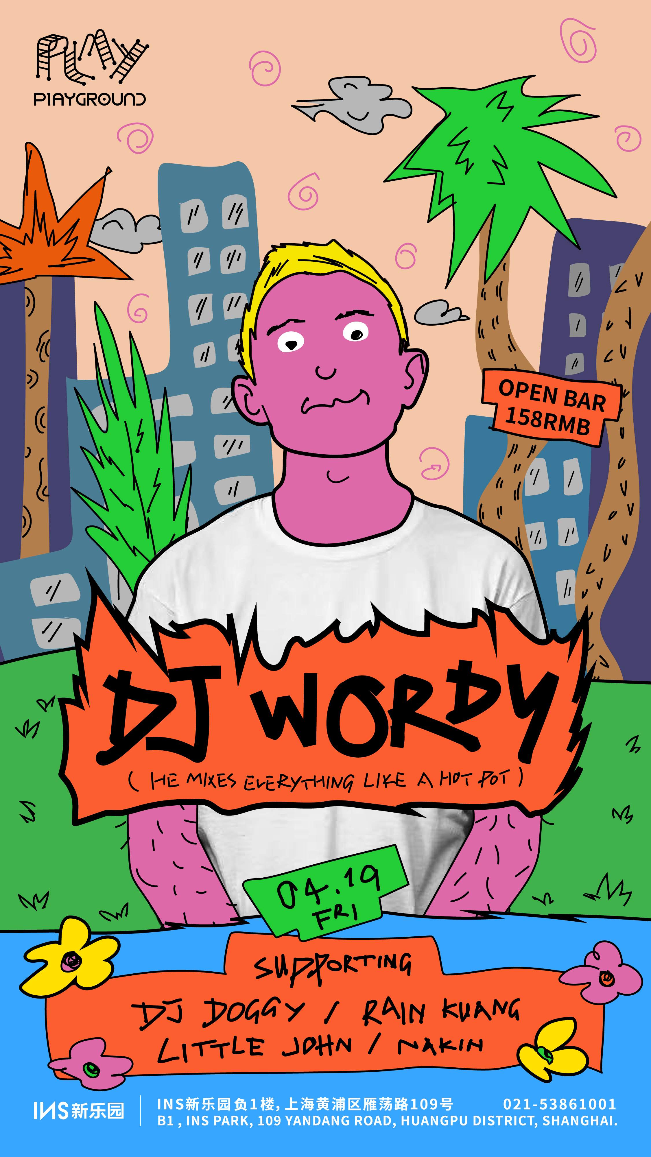 The only 3 x China DMC Champion DJ WORDY at Playground, Shanghai