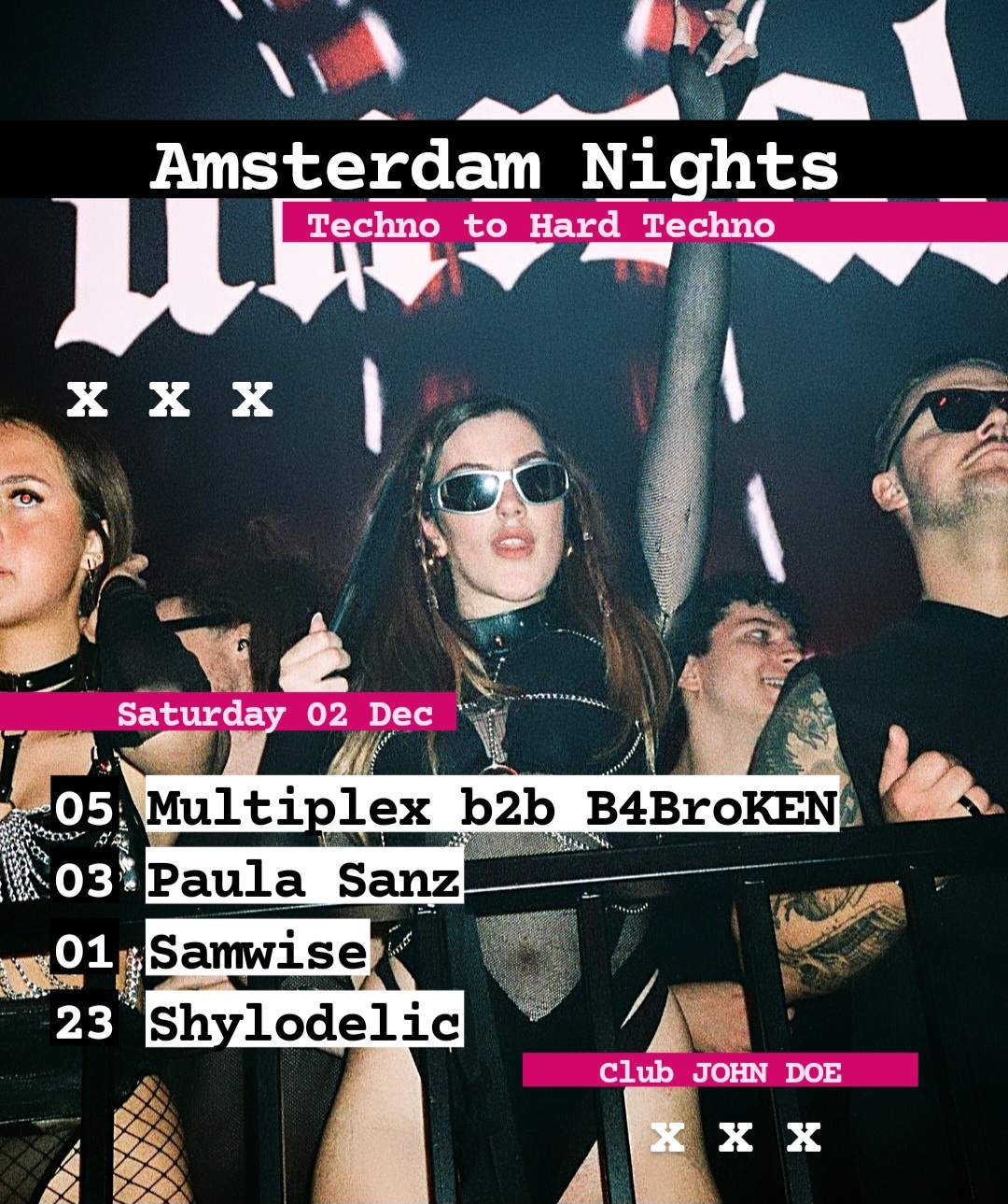 AMSTERDAM NIGHTS with Paula Sanz, Multiplex, Samwide & Shylodelic at ...